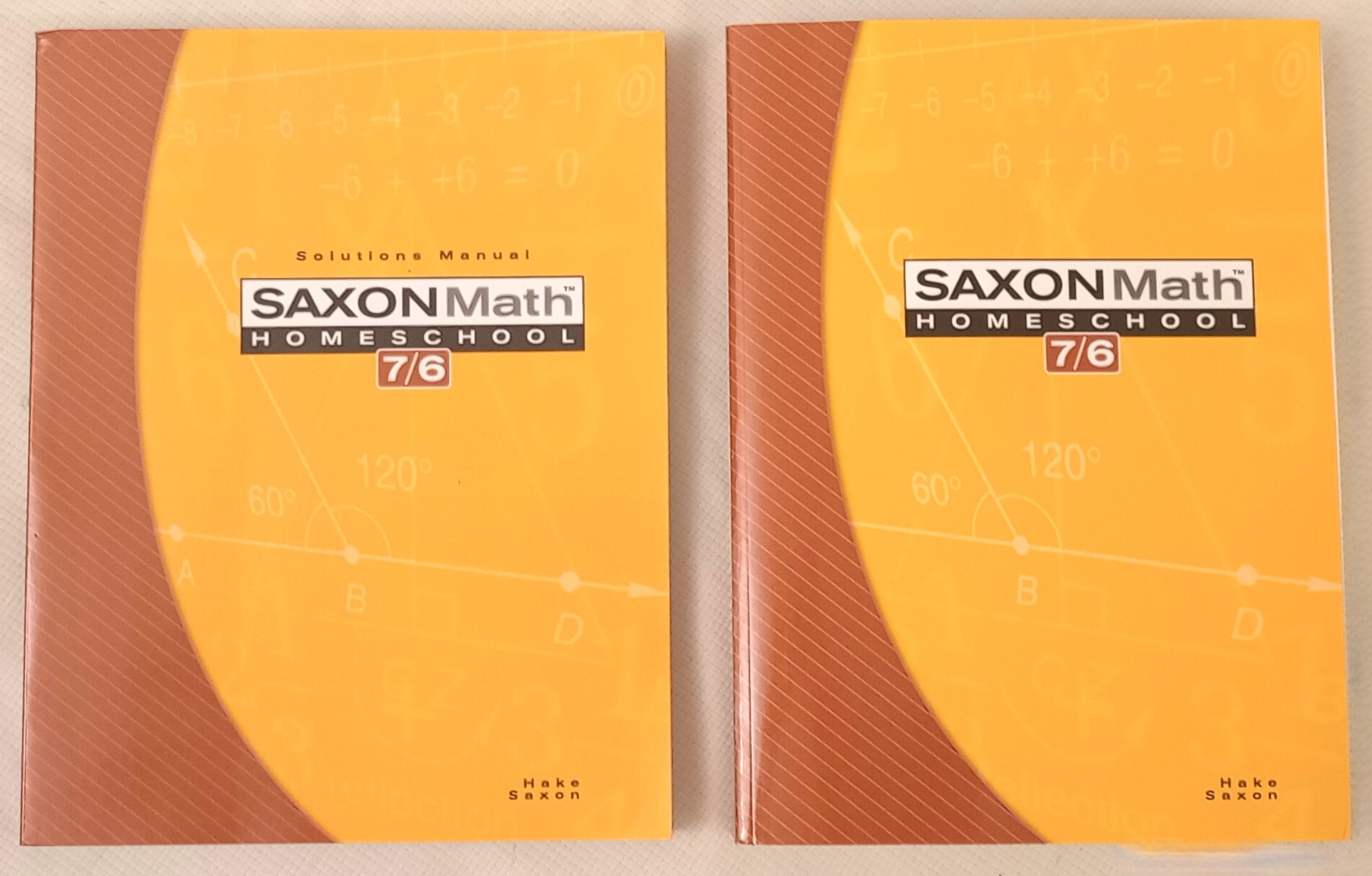 Saxon Math 7/6 4th Edition Student Text Solutions Manual